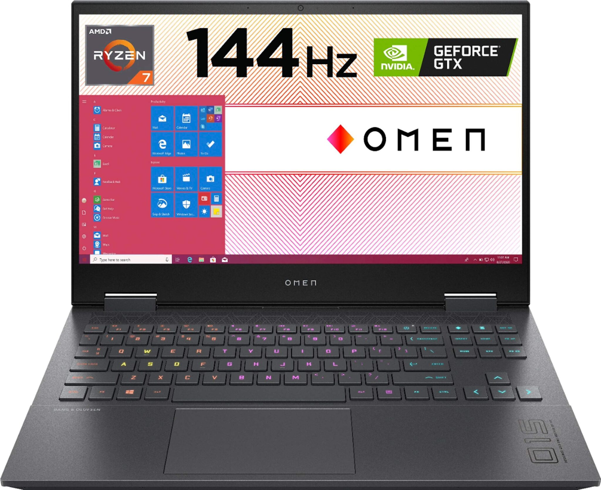 HP OMEN 15.6″ con procesador AMD Ryzen™ 7 5800H, 8 GB de RAM, 512 GB de ...